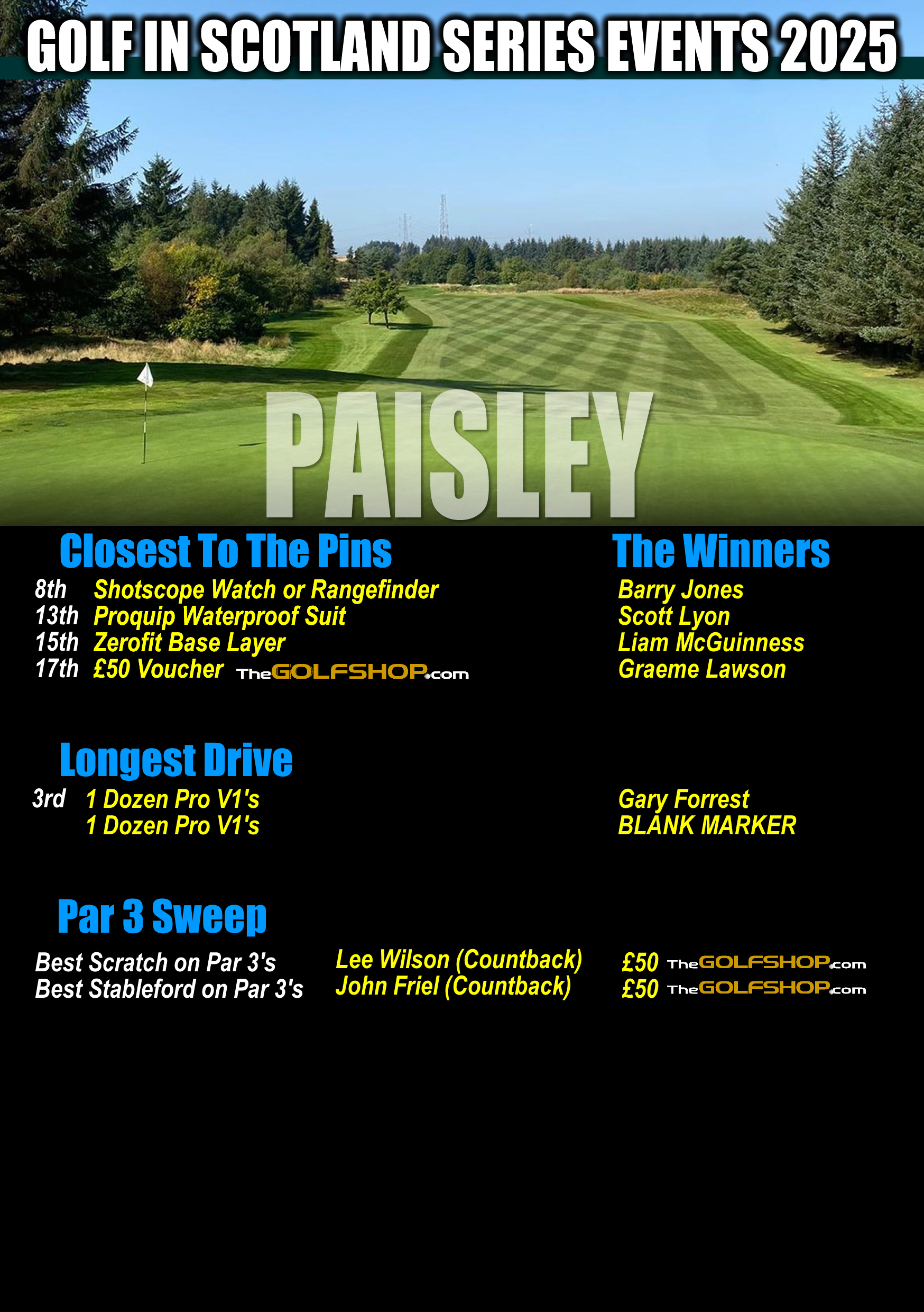 Golf in Scotland Series Events - Professional Events For Amateur Golfers